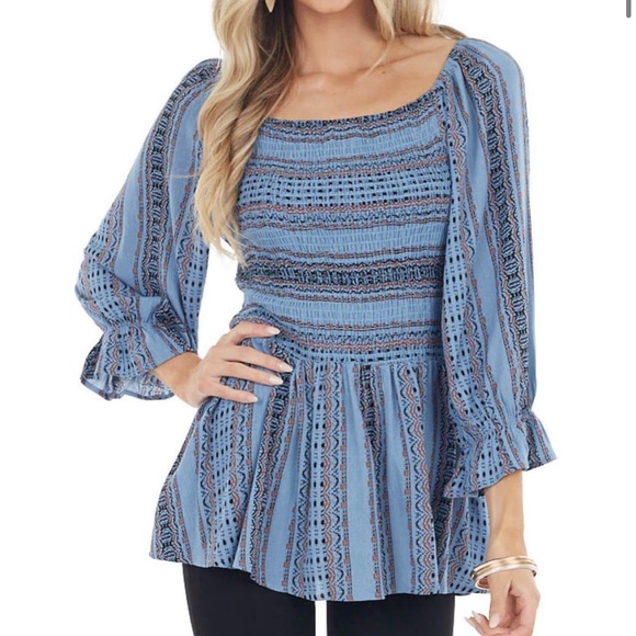 JODIFL | Tops | Nwt Jodifl Peasant Tunic Top | Poshmark